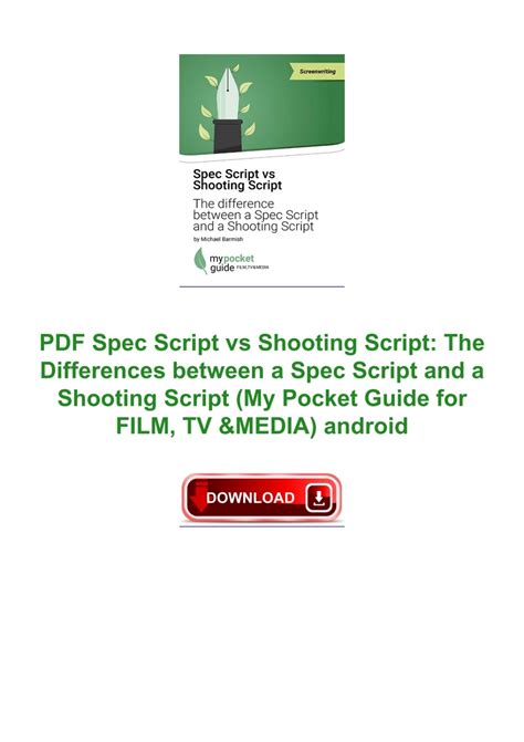 Pdf Spec Script Vs Shooti