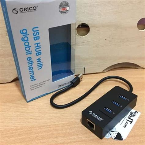 Jual ORICO HR01 U3 USB HUB 3 Port USB 3 0 USB LAN Card Adapter RJ45 Di Seller Cullen Darrel