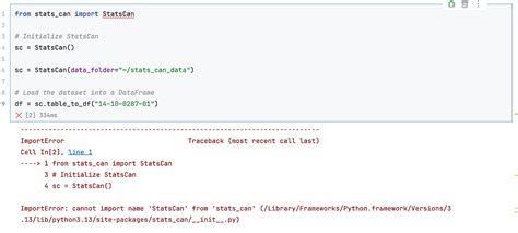 Download A Dataset From Statistics Canada Using Python — Stats Can