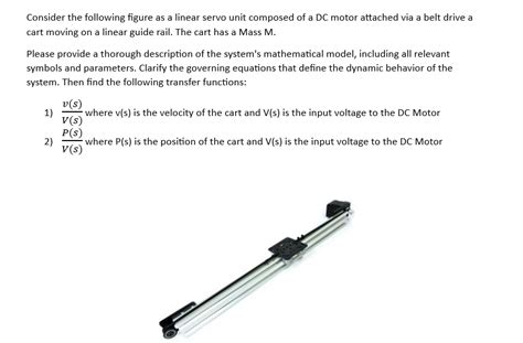 Solved Consider The Following Figure As A Linear Servo Unit Chegg Com