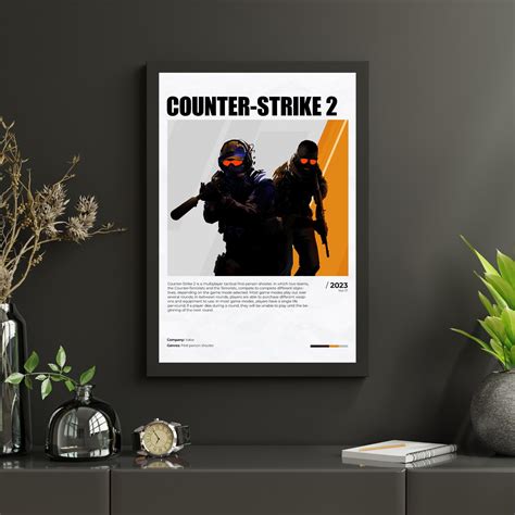Printable Counter Strike 2 Poster Cs 2 Wall Decor Cs Poster Gaming Room Decor Video Game