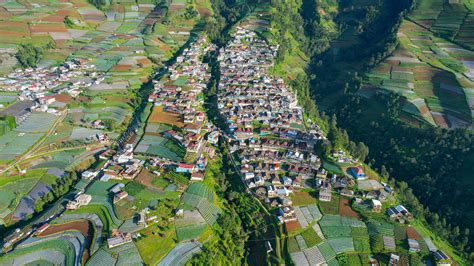 Aéreo Ver De El Nepal Camioneta Java Es Un Rural Excursión En El