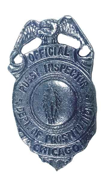 Bachelor Party Pussy Inspector Badge
