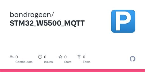 GitHub Bondrogeen STM32 W5500 MQTT