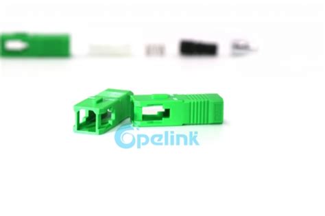 Sc Apc Simplex Singlemode Optical Fiber Connector Technical Guarantee Good Quality Opelink