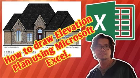 Part 3 How To Draw Elevation Plan Using Microsoft Excel Youtube