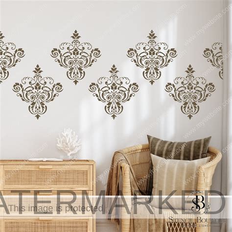 Loire Damask Stencil Stencil Boutique