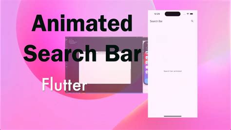 create animated search bar in flutter devhubspot youtube
