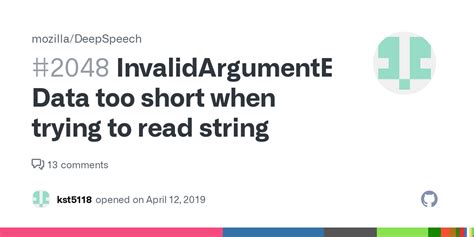 Invalidargumenterror Data Too Short When Trying To Read String · Issue