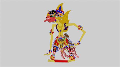 Collection 10 Wayang Kulit Kurawa 3d Model Turbosquid 2268504