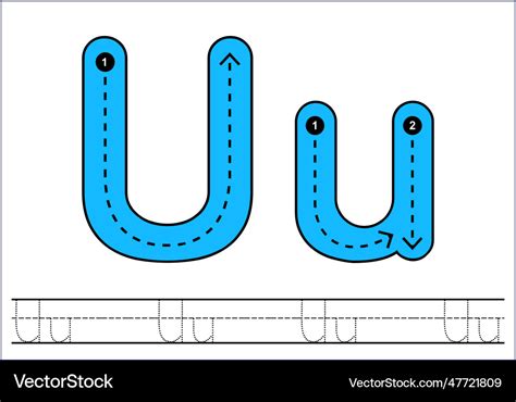 U Alphabet Letters