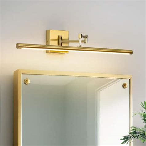 Huoku Nimbus 1 Light 28 In W Brushed Gold Integrated Led Dimmable