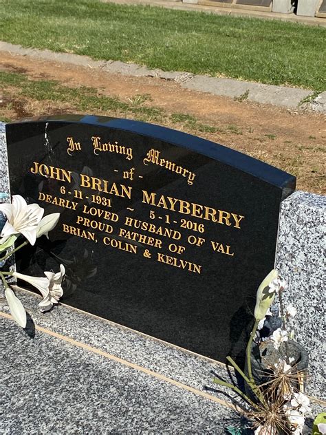 John Brian Mayberry 1931 2016 Find A Grave Memorial