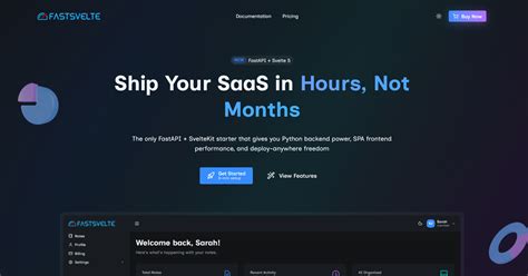 Fastsvelte Fullstack Saas Starter Kit Fastapi Sveltekit