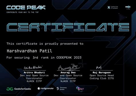 codepeak opensourcechampion gratitude top3achievement