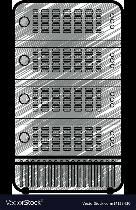 Database Storage Cpu Royalty Free Vector Image