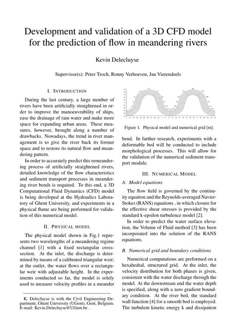 pdf development and validation of a 3d cfd model for the prediction