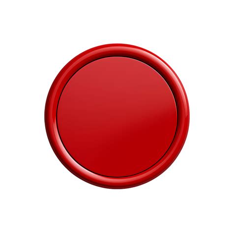 AI Generated Transparent Button Isolation PNG