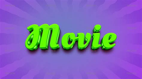 3D Glossy Text Effect - Graphics | Motion Array