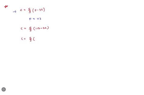 Solved The Formula Fc 9 5 C 32 Calculates The Temperature In