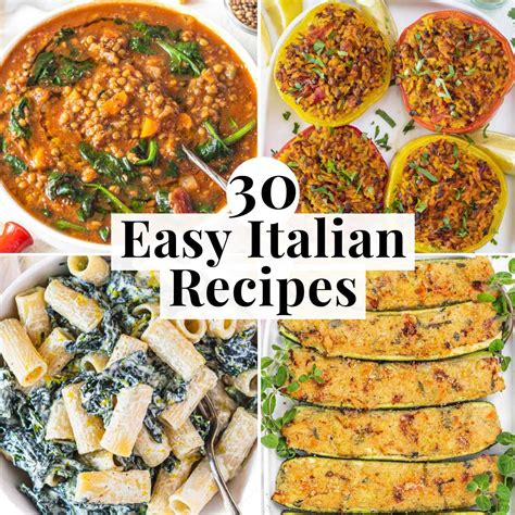Easy Italian Dishes Delicious Italian Recipes And Meal Ideas Quick