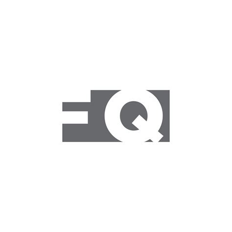 Fq Logo Monogram With Negative Space Style Design Template 2771625