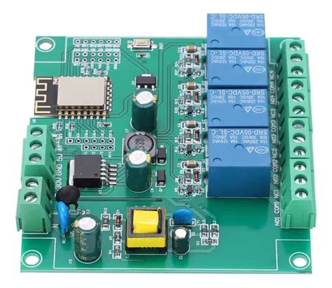 módulo de relé wifi de 4 canales esp8266 para placa de desar cuotas