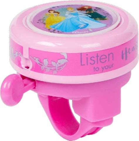 Disney Princess Fietsbel Roze Donker Roze Metaal Kunststof
