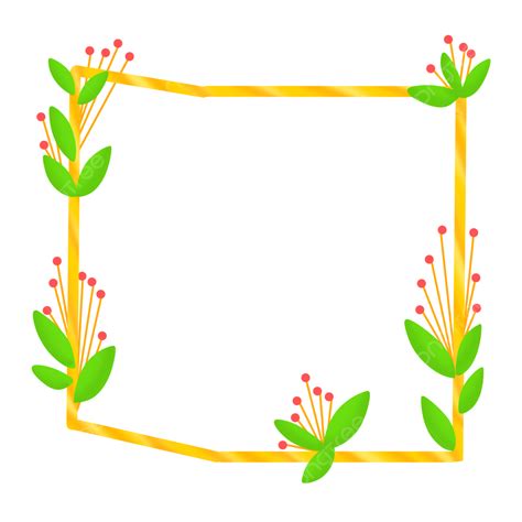 Wedding Invitation Frames With Simple Flower Elements Wedding