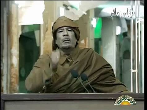 Muammar Gaddafi Speech Translated 2011 Feb 22 Video Dailymotion