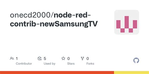 GitHub Onecd Node Red Contrib NewSamsungTV