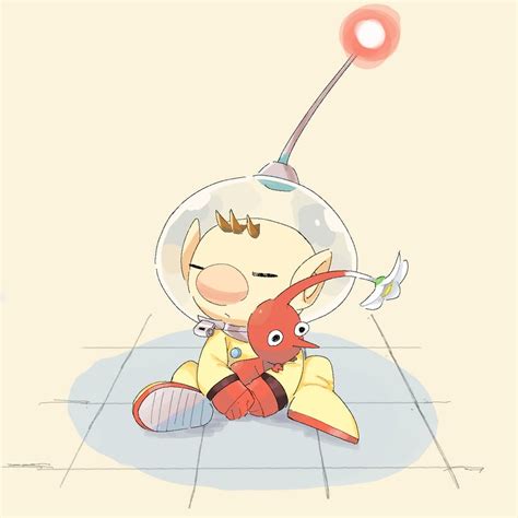 Red Pikmin And Olimar Pikmin Drawn By Chikin Toritoritori09 Danbooru