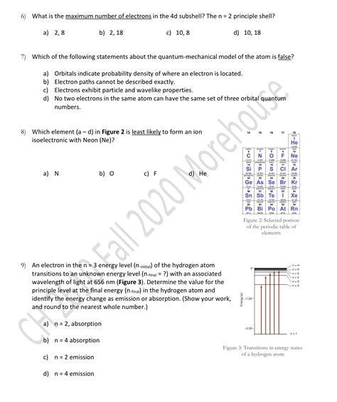 Solved 6 What Is The Maximum Number Of Electrons In The 4d Subshell The Course Hero