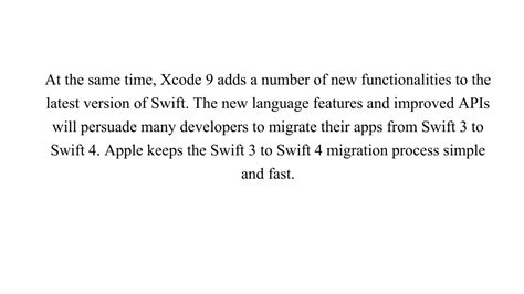 Ppt How To Migrate To Swift 4 Powerpoint Presentation Free Download