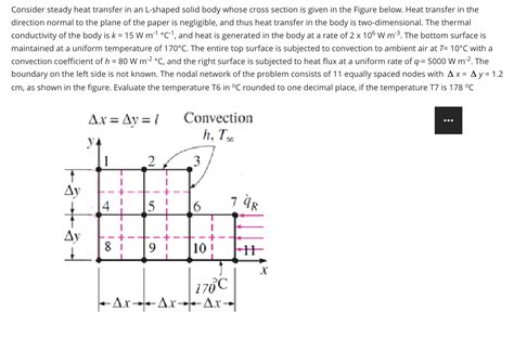 Solved Consider Steady Heat Transfer In An L Shaped Solid