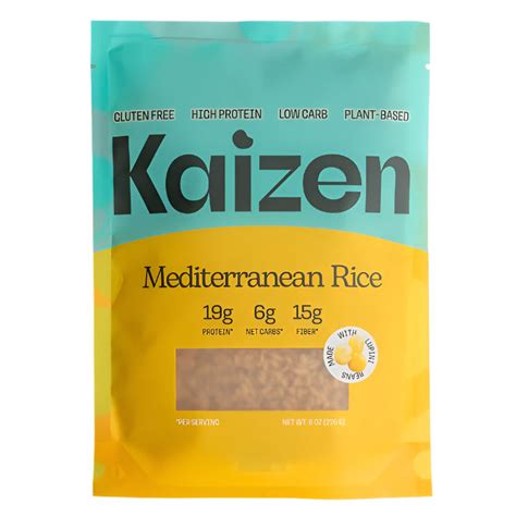 Kaizen Food Company Low Carb Plant Based Seasoned Rice 8 Oz 226g