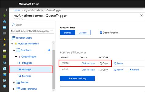 Unable To Manual Trigger My Azure Timer Trigger Using Client Post