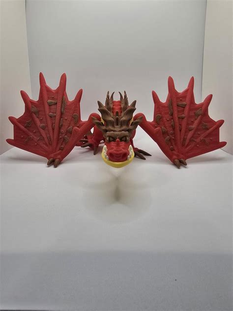 3d Printed Articulated Httyd Hookfang Etsy Uk