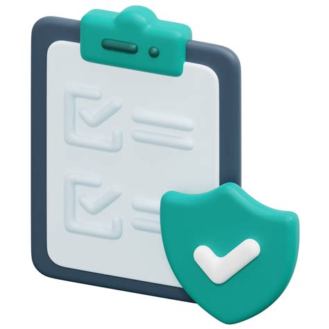 Checklist D Render Icon Illustration PNG