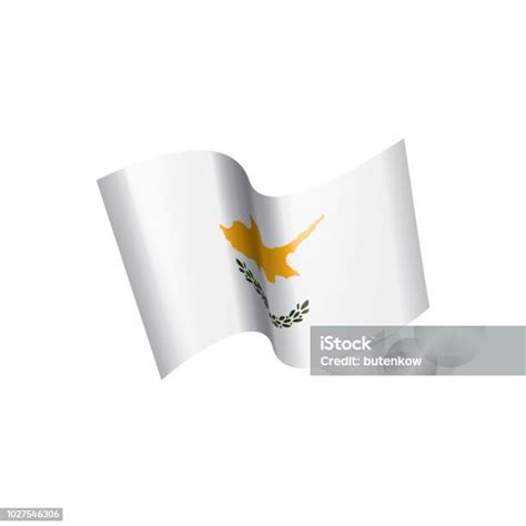 사이 프 러 스 플래그 흰색 배경 벡터 일러스트 레이 션 0명에 대한 스톡 벡터 아트 및 기타 이미지 0명 3차원 형태 개념 Istock