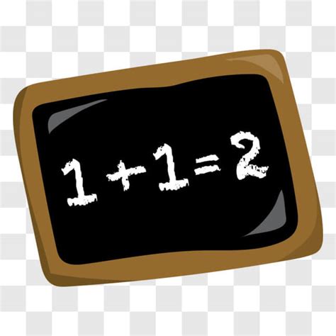 Download Teaching Addition And Subtraction With Blackboard Numbers 1 And 2 Png Online Creative