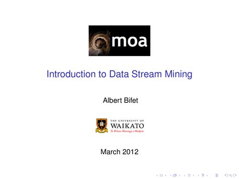 Introduction To Data Stream Mining Speaker Deck