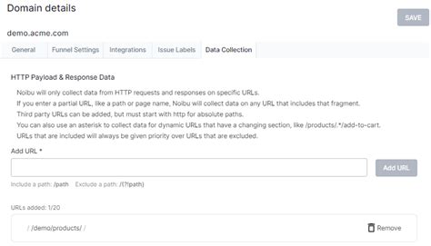 Settings Screenshots Noibu Knowledge Base