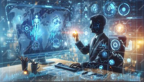 Premium Photo 2d Vector As Stock Trader Using Ai For Predictive Stock