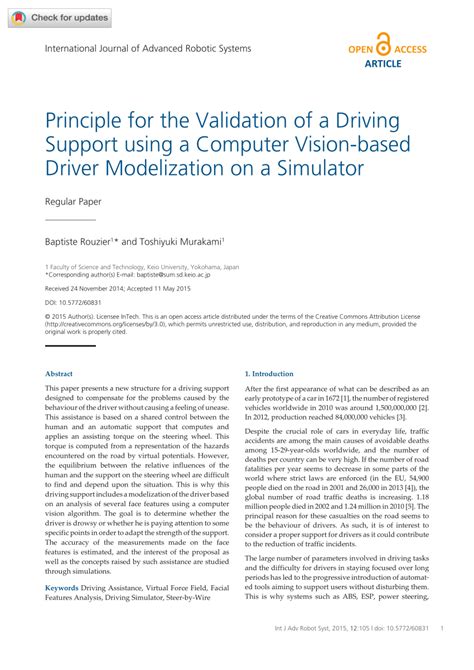 pdf principle for the validation of a driving support using a