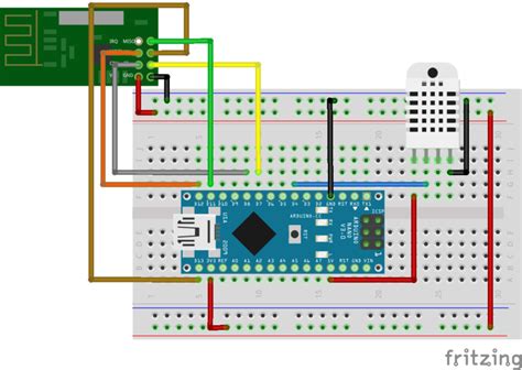Nrf24l01 Based Wireless Weather Station With Dht22 And 32 Tft Display Electronics Lab