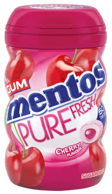 Mentos Pure Fresh Gum Cherry Big Bottle Mentos Uk