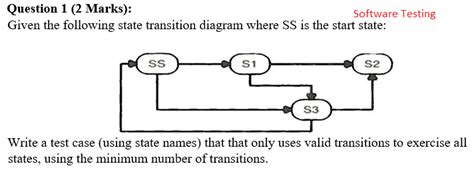 Solved Question Marks Given The Following State Chegg