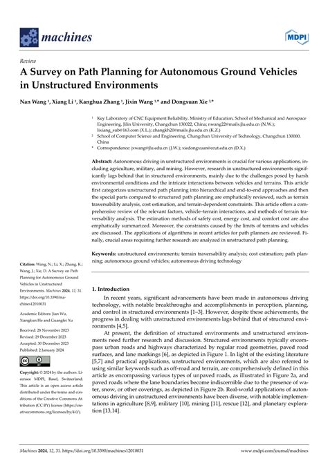 Pdf A Survey On Path Planning For Autonomous Ground Vehicles In