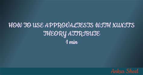 How To Use ApprovalTests With XUnit S Theory Attribute